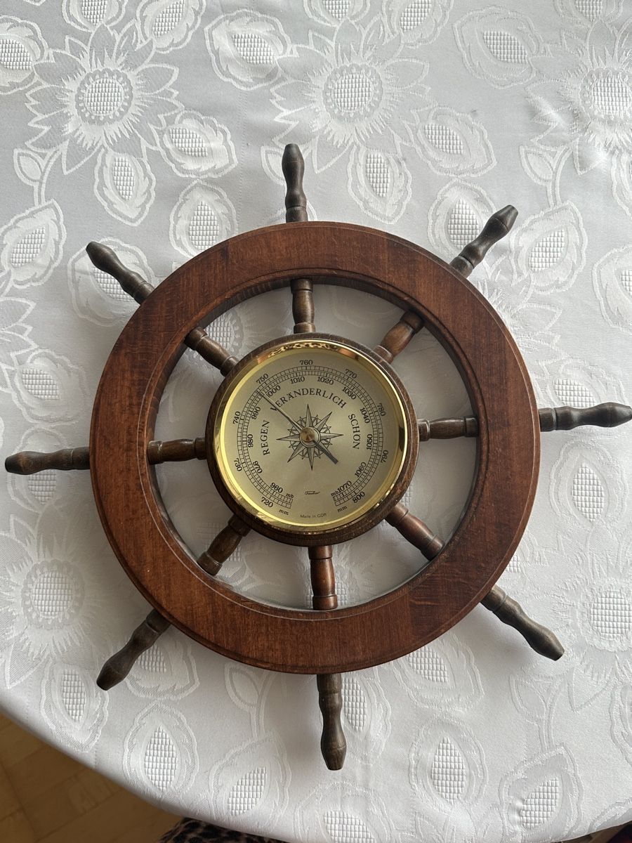 Maritimes Barometer im Steuerrad-Design - Top Zustand! (Gebraucht) in ...