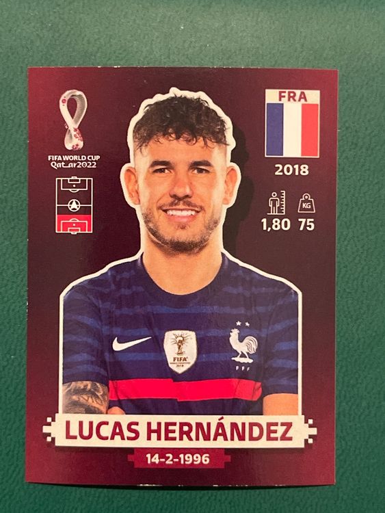 Panini WM22 FRA 5 Lucas Hernández (Gebraucht) in Glattbrugg für CHF 0.5 ...