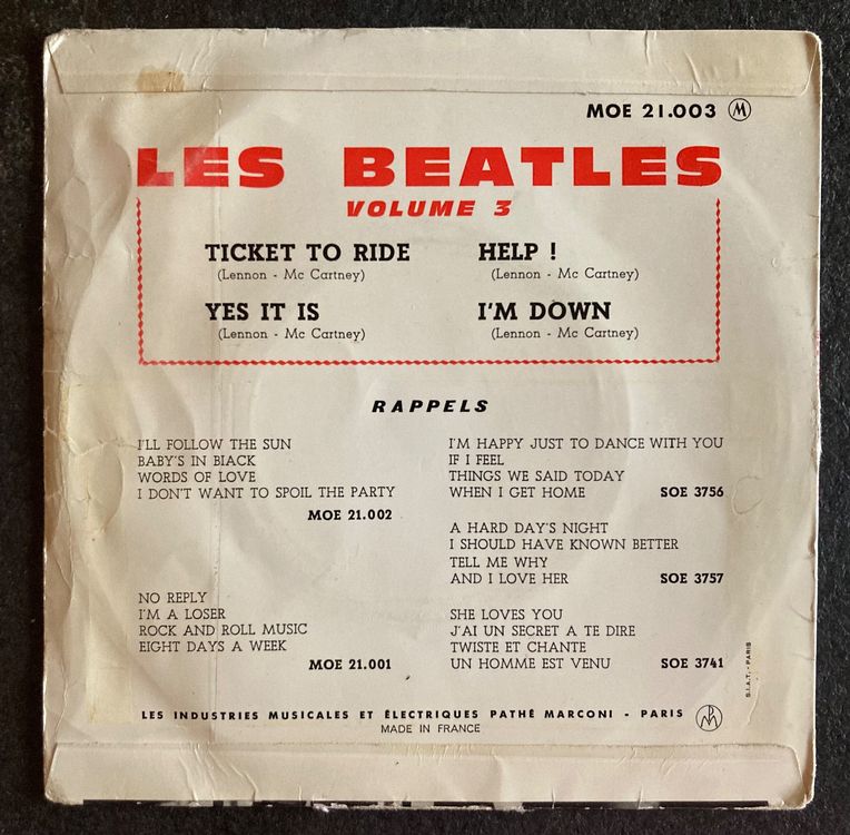 BEATLES - TICKET TO RIDE | Kaufen auf Ricardo