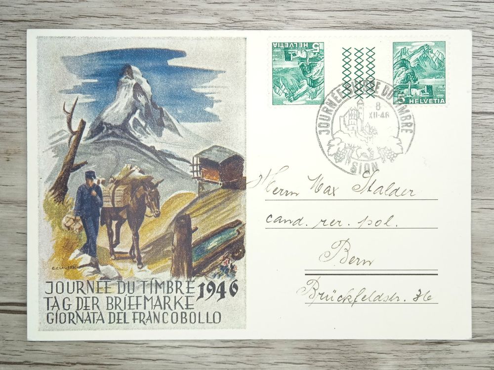 TR72 Carte Postale + Timbre Suisse 1946 | Kaufen auf Ricardo