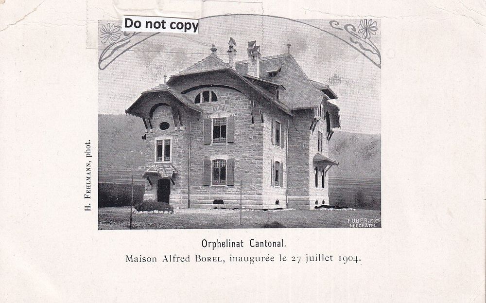 Dombresson NE - Orphelinat Cantonal en 1904 (D'occasion) à Niedergesteln pour CHF 6.2 – avec ...