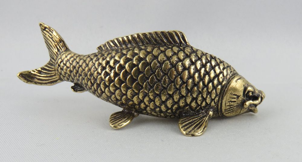 FISCH - KARPFEN - Messing Figur - 8,1x2,8cm (Neu und originalverpackt ...