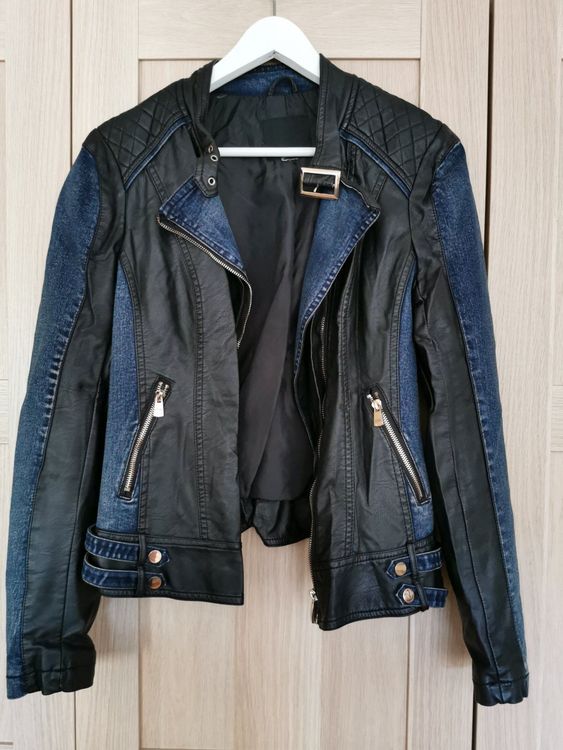 Leder-Jeansjacke von Amisu | Kaufen auf Ricardo