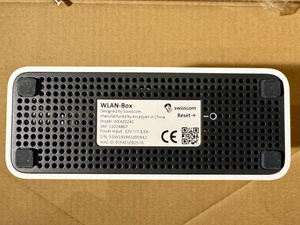 Swisscom WLAN Box mit LAN Kabel und Netzteil | Kaufen auf Ricardo