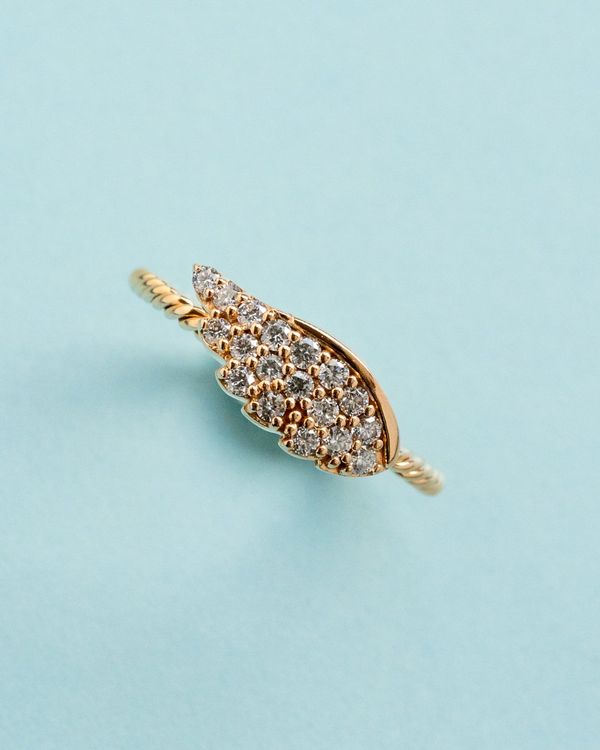 18ct Rose Gold Diamond-set "wing" Ring (Gebraucht) in Genève für CHF ...