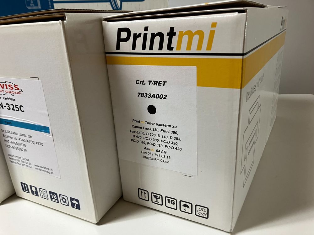 Posten div. Brother & Cannon Toner Kartuschen NEU ab 1.-Fr (Neu (gemäss ...