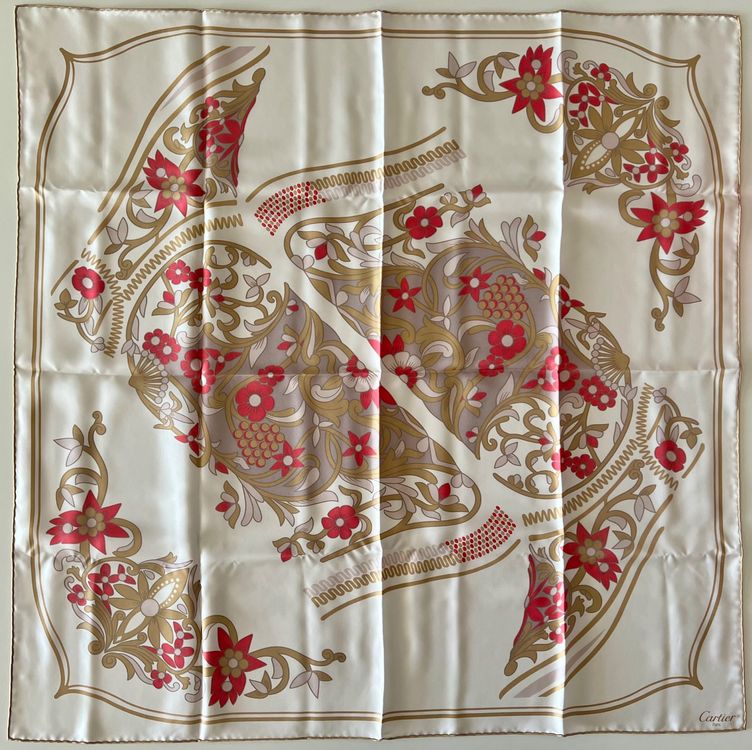 CARTIER Foulard Boutique Uniform 2014, 100% soie, très rare (Neu und ...