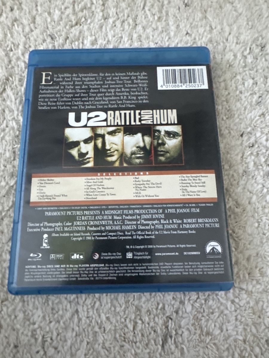 U2 Rattle and Hum - Blu-ray Disc - Top Zustand! Selten (Neu (gemäss ...