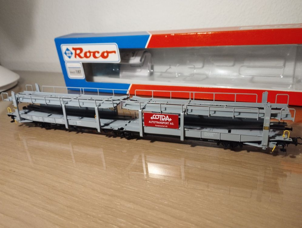 Roco 46633 Autotransportwagen COTRA Autotransport AG grau (Gebraucht ...