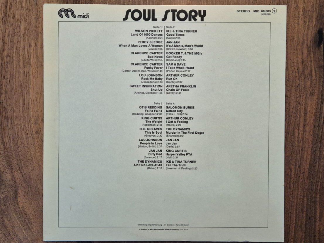 Soul Story Vinyl LP - Top Zustand - Soul Klassiker! (Gebraucht) in ...
