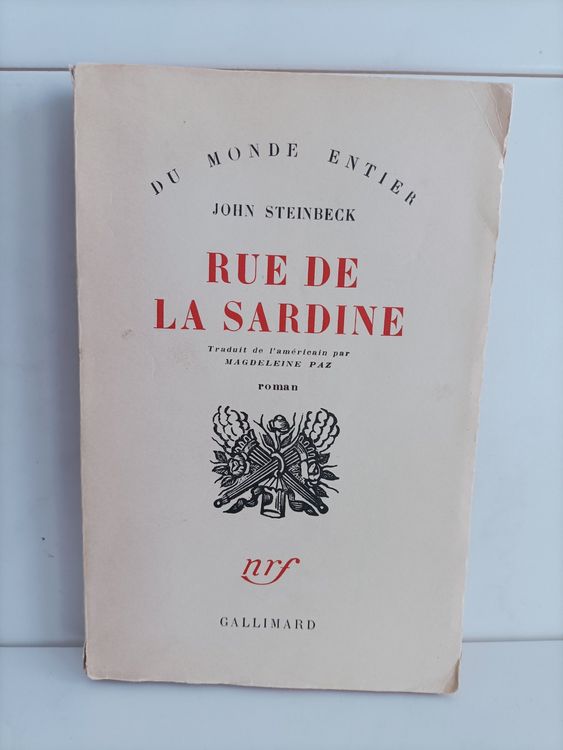 Rue de la Sardine / John Steinbeck / NRF Gallimard 1947 | Kaufen auf ...
