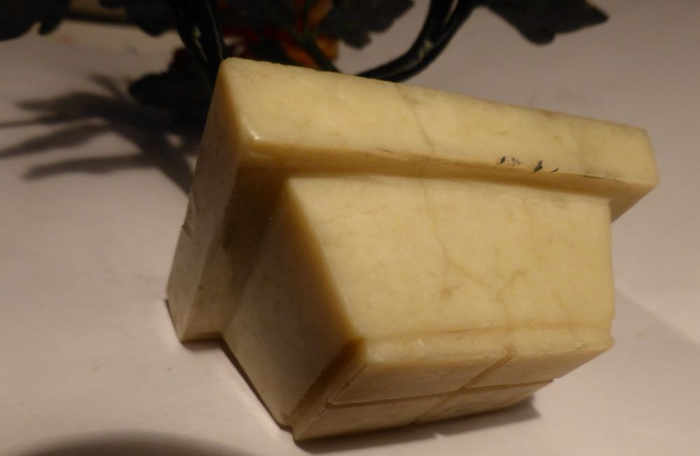 JADE -EDELSTEIN-BLUMEN-10 CM-ECHTER JADE-TOPF UND BLÄTTER (Gebraucht ...