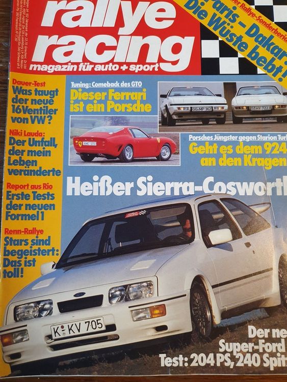 Rallye Racing 2/86 Sierra RS CW Mitsubishi Starion 924 S xa (Gebraucht ...