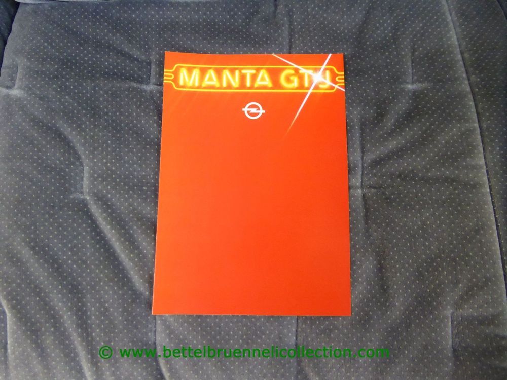 Opel Manta B GT/J 1980/02 Prospekt deutsch GM-Biel | Kaufen auf Ricardo
