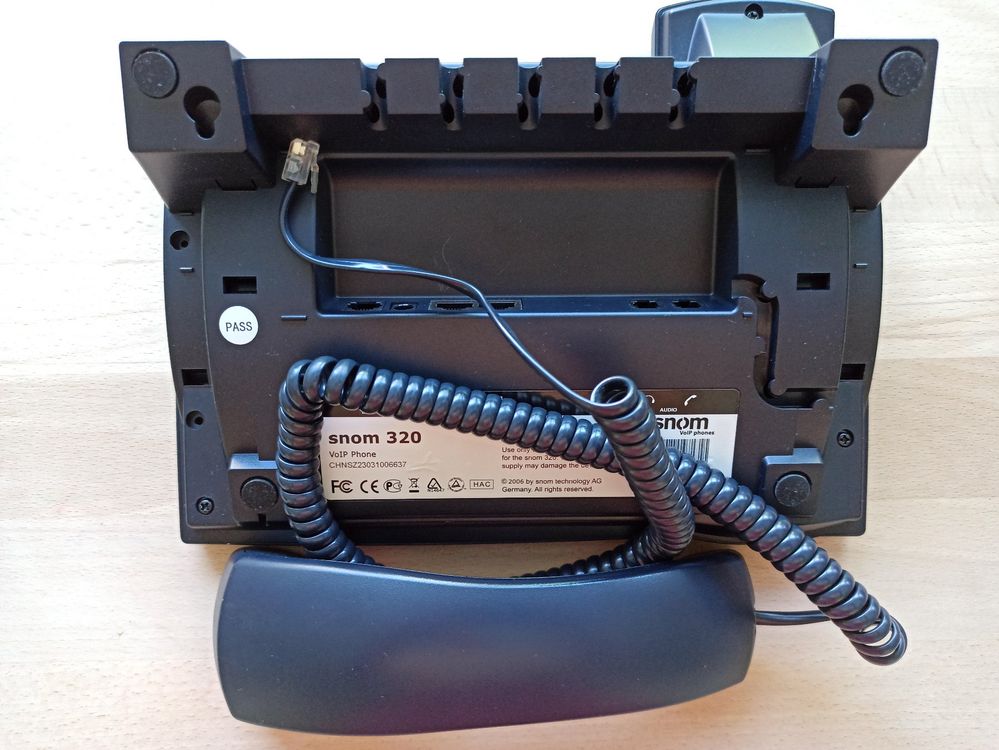 Telefon Snom 320 VoIP SIP PoE Power over Ethernet (Gebraucht) in SCHAAN ...