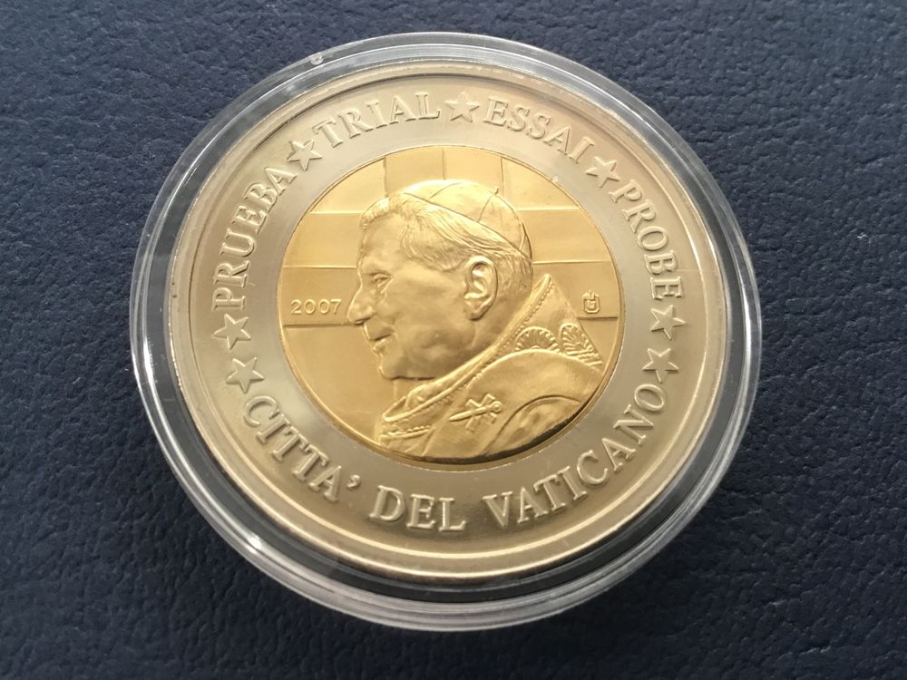 2 Euro Entwurf Vatikan 2007 Papst Benedikt (Neu (gemäss Beschreibung ...