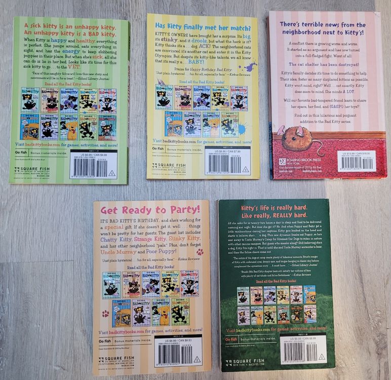 Nick Bruel, Bad Kitty Bücher Sammlung, 5 Stück, Top! (Neu (gemäss ...