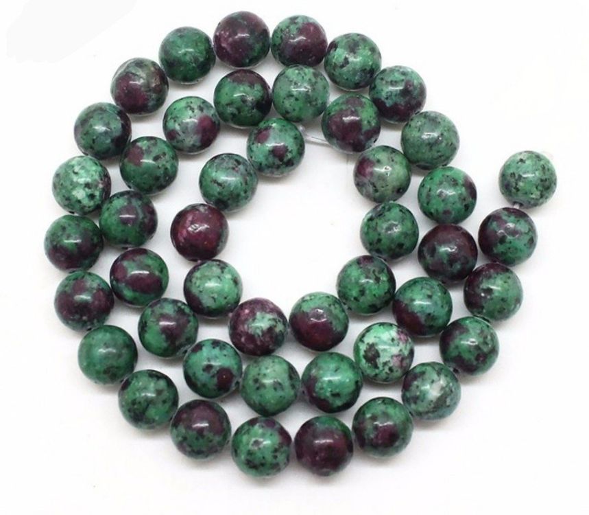 Natürliche Rubin Zoisit Perlen 10mm (Neu und originalverpackt) in ...