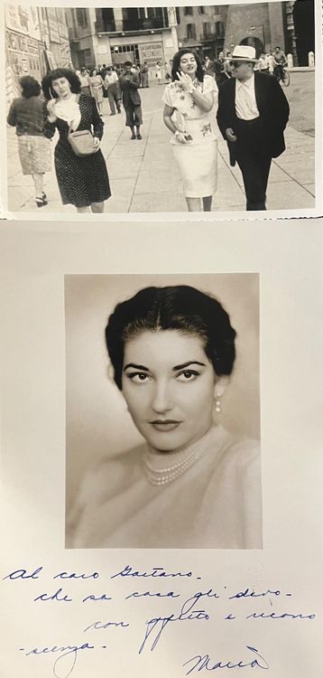 Fotographie - Autograph von Maria Callas Opernsängerin | Acheter sur ...