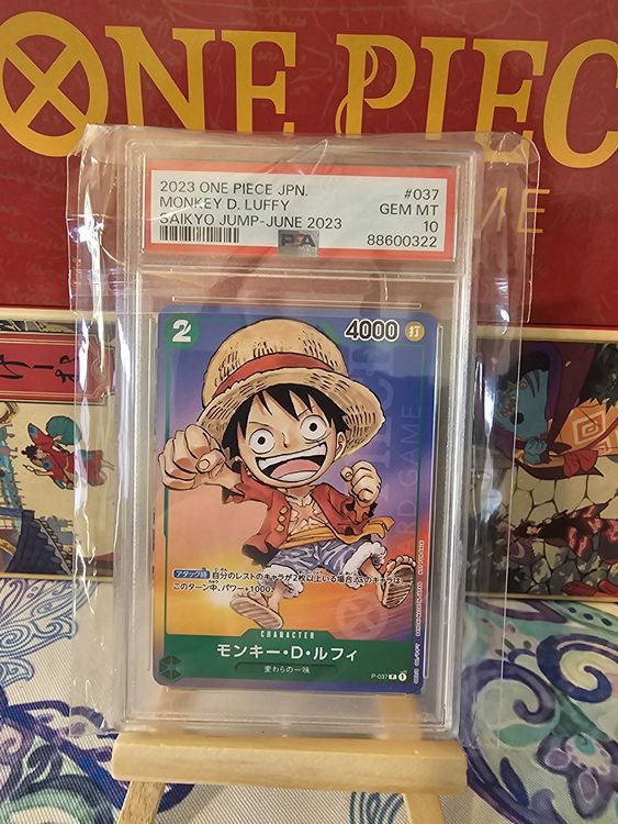 One Piece Monkey D. Luffy Ruffy Saikyo Jump PSA 10 ab 1.- | Kaufen auf ...