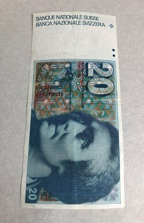 Schweizer 20 Franken Note (Gebraucht) in Winikon für CHF 19.5 – mit ...