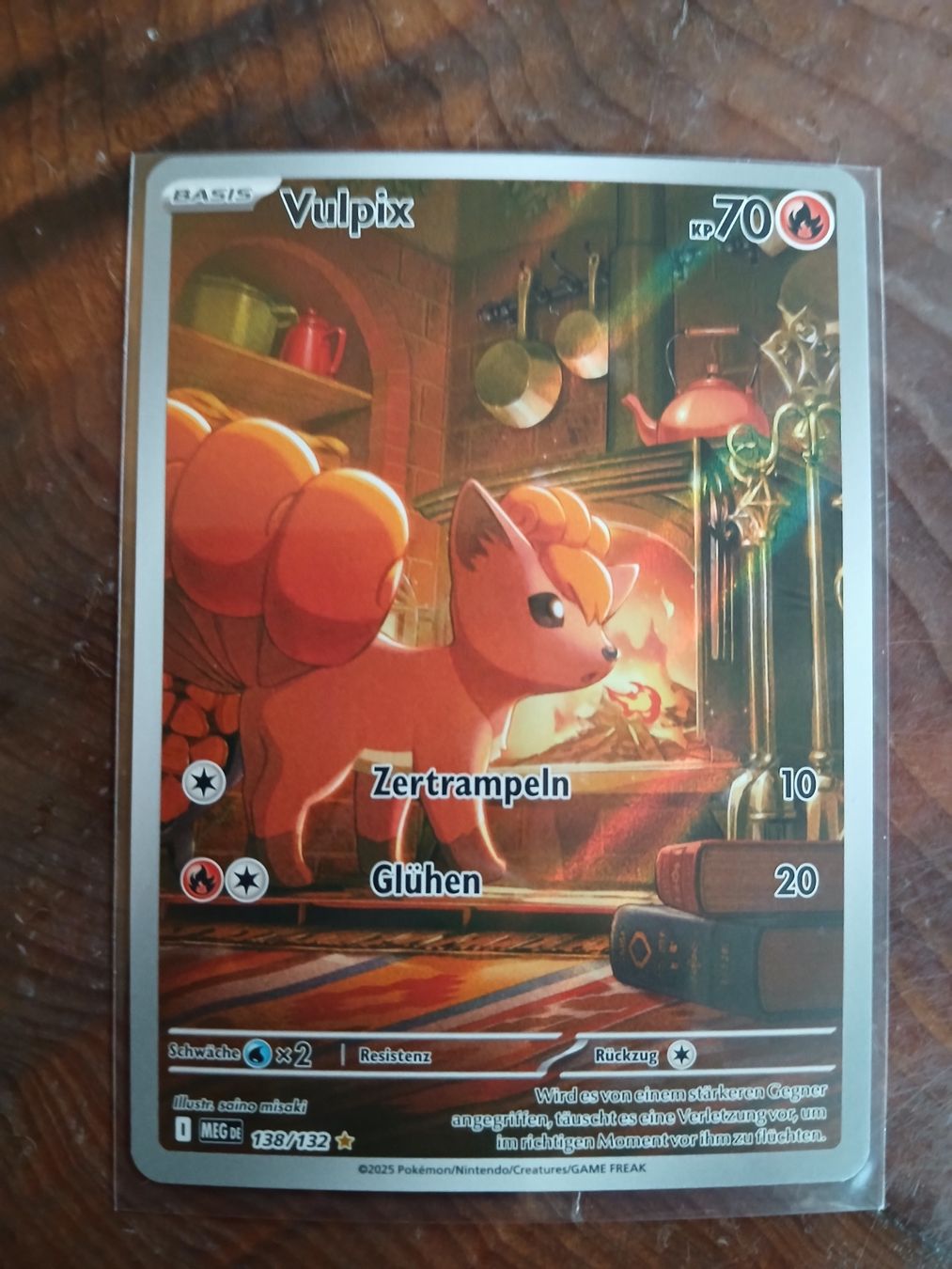 Original Pokemon-Karte Secret FullArt Vulpix 138/132 (Neu (gemäss ...