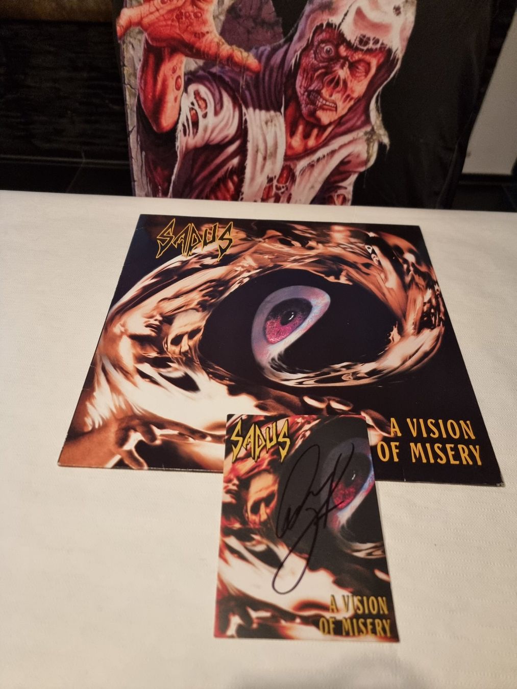 Sadus ‎– 1992 - A Vision Of Misery, LP+ signierte Postkarte (Gebraucht ...