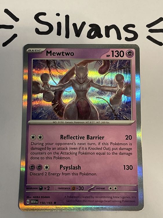 Mewtwo Holo 150/165 MEW 151 Englisch | Kaufen auf Ricardo