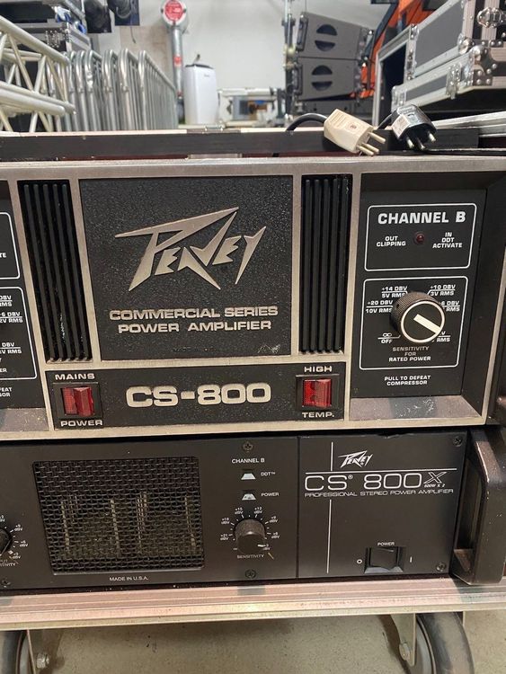 Peavey CS-800 und CS-800X im Rack (Gebraucht) in Oberuzwil für CHF 449 ...