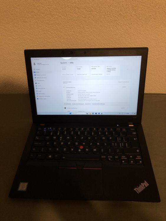 Lenovo Thinkpad X280, Intel i5, 8GB RAM - Top Zustand! (Gebraucht) in ...