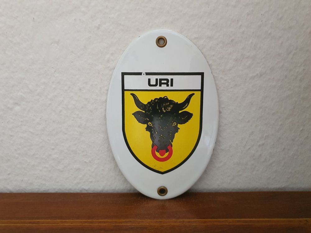 Emailschild Kanton URI Wappen Logo Emaille Schild Schweiz | Kaufen auf ...