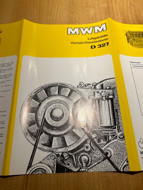 Originaler MWM Motoren Prospekt war in Fendt Schilter Deutz | Kaufen ...
