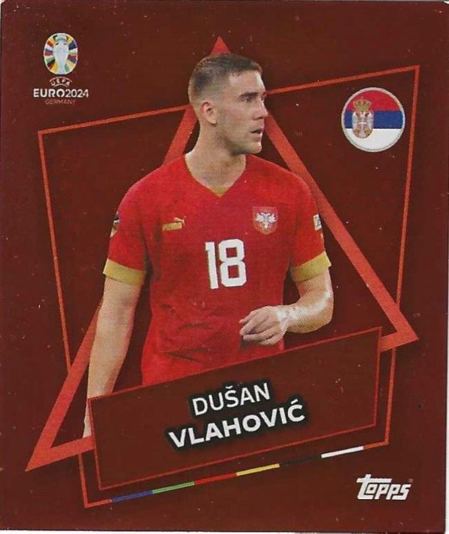 Topps Euro EM 2024 Sticker SP SRB Dusan Vlahovic (Neu (gemäss ...