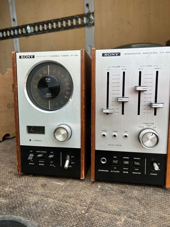 SONY Vintage-Audiogeräte ST-88 & TA-88 70er Jahre Design (Gebraucht) in ...