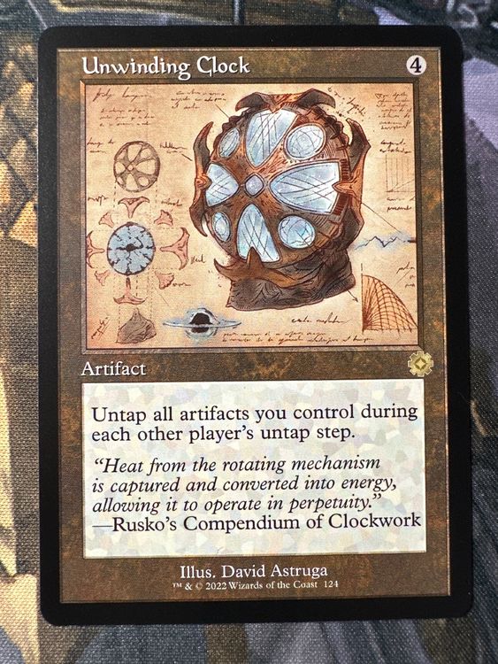 Unwinding Clock #124 Retro Frame Artifacts | Kaufen auf Ricardo