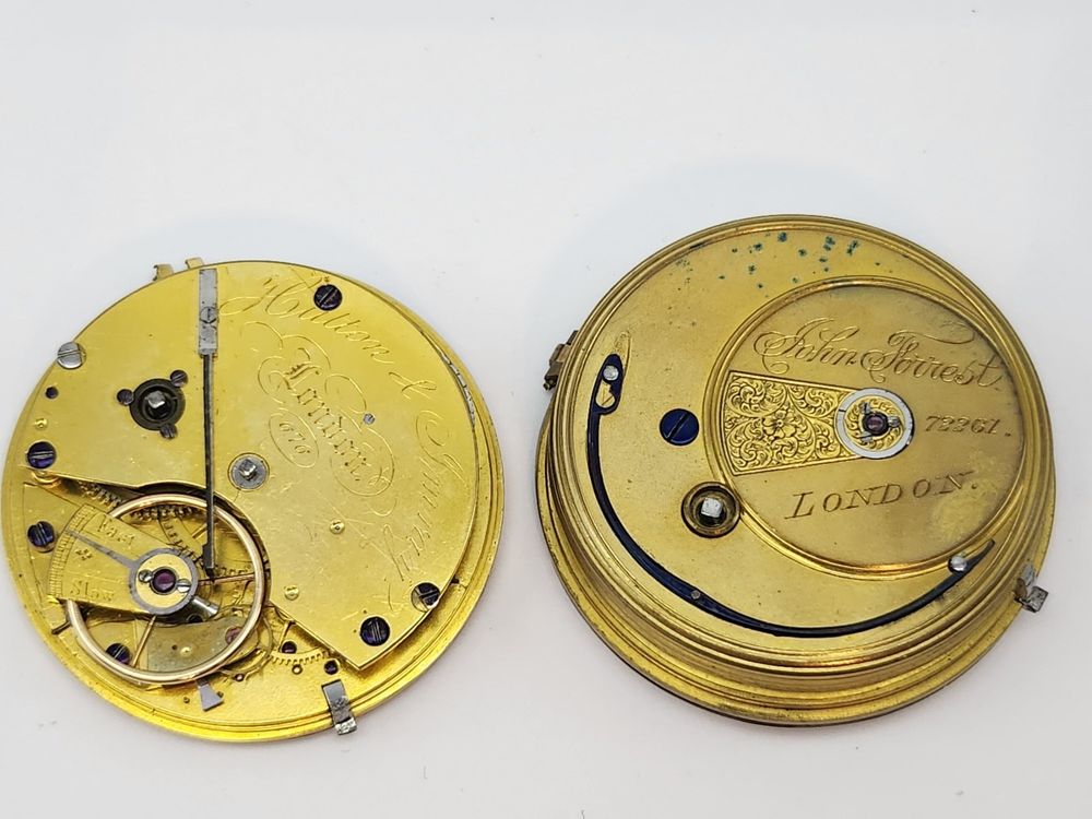 John Hutton John Forrest London Taschenuhrwerk Spindel (Gebraucht) in ...