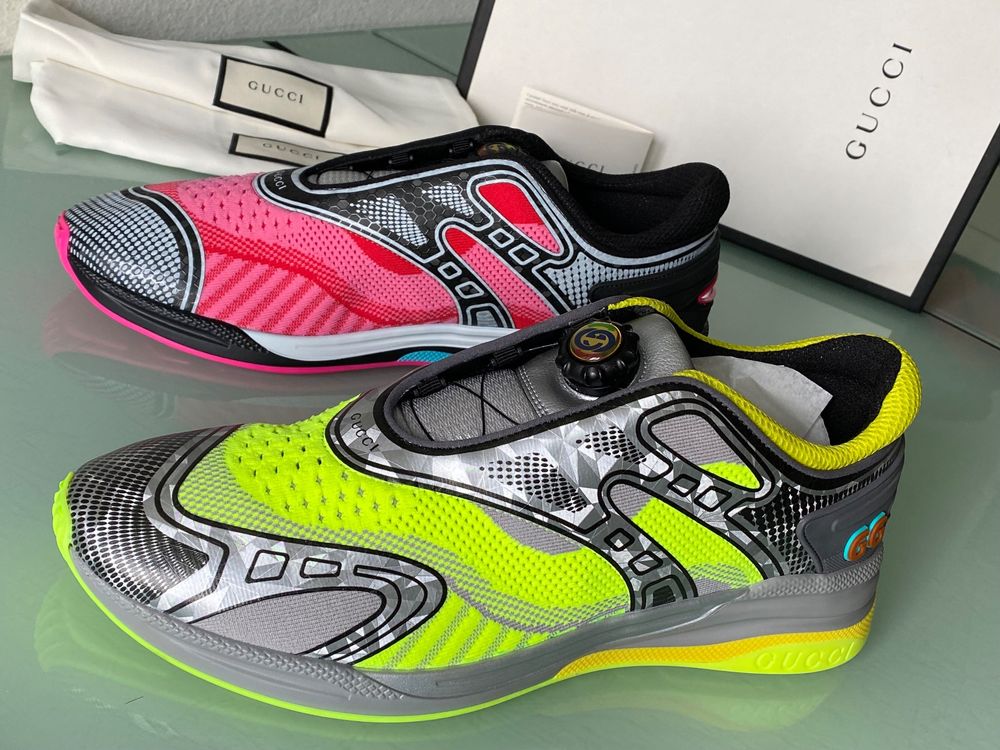 GUCCI GG Ultrapace R TwoColor3d Neon Low Top Sneakers 45 NEU (Neu und ...