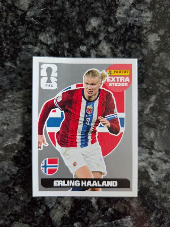 WM 2026 Panini - Extra Sticker - Erlig Haaland - Silver (Gebraucht) in ...
