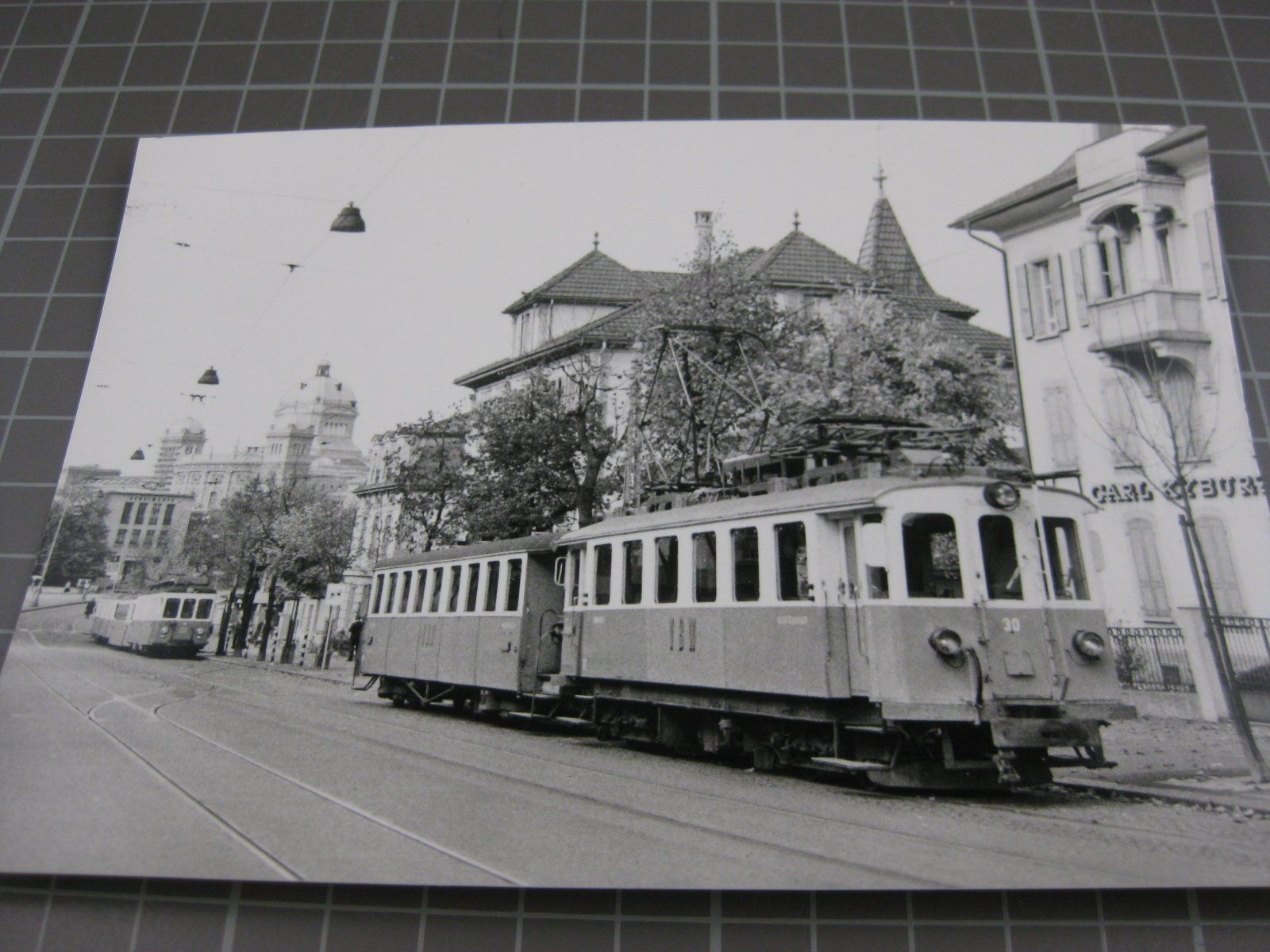 AK Bern Kirchenfeld mit blauen Bähnli, Vereinigte Bern Worb (Gebraucht ...