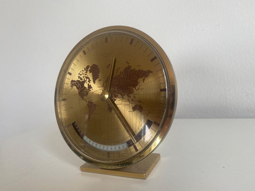 Kienzle Weltzeituhr - designklassiker Heinrich Möller 70er (Gebraucht ...