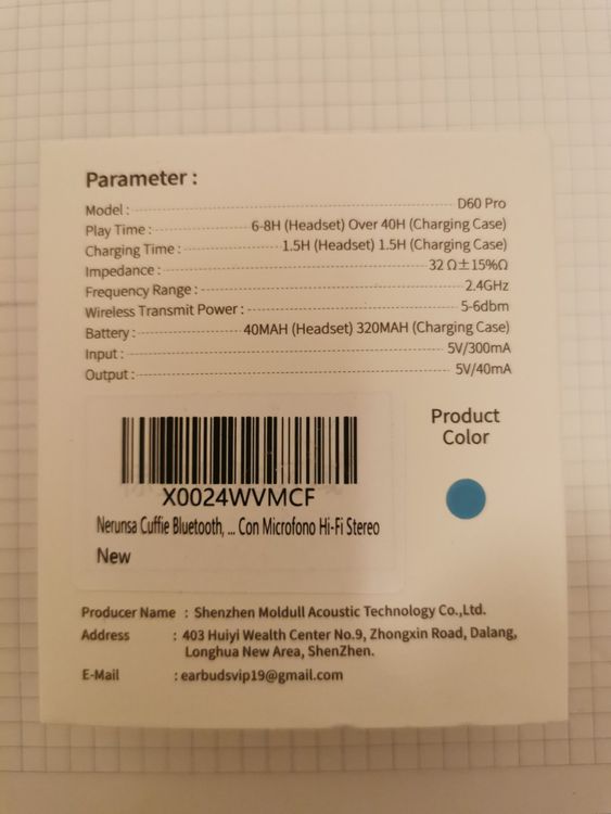 D60 Pro True Wireless Earbuds (Neu) (Neu (gemäss Beschreibung)) in ...