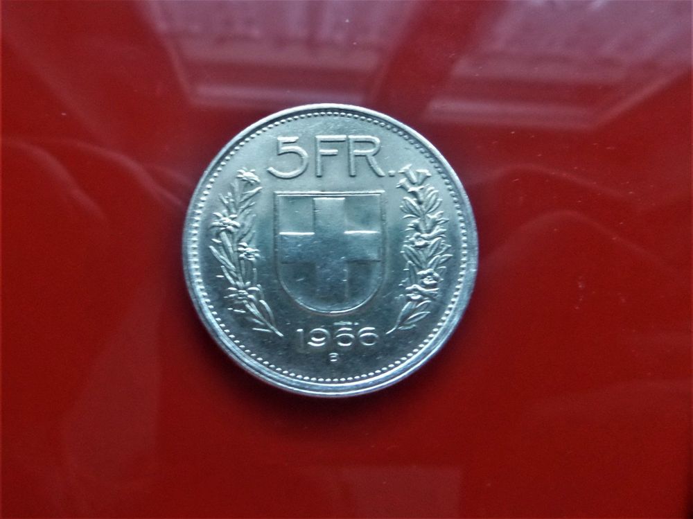 SILBER Münze CH-5 Fr 1966 vorzüglich (Gebraucht) in Glis für CHF 8.9 – mit Lieferung auf Ricardo ...