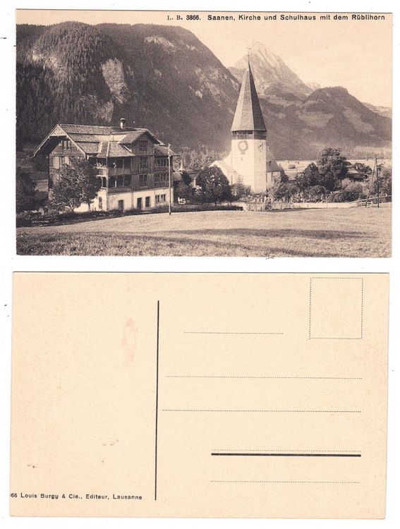 Saanen, Kirche und Schulhaus (Gebraucht) in La Tour-de-Peilz für CHF 5 – mit Lieferung auf ...