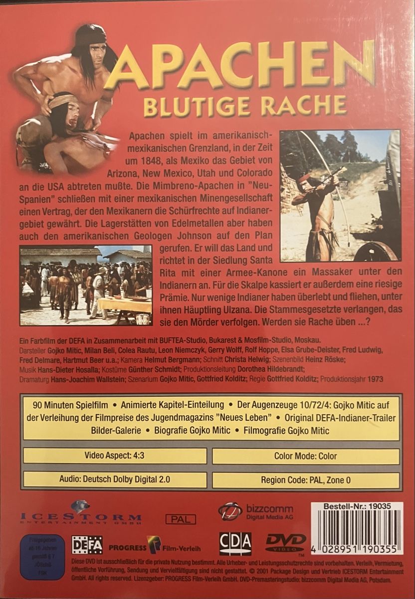 Apachen - Blutige Rache DVD - Gojko Mitic Western Klassiker (Gebraucht ...