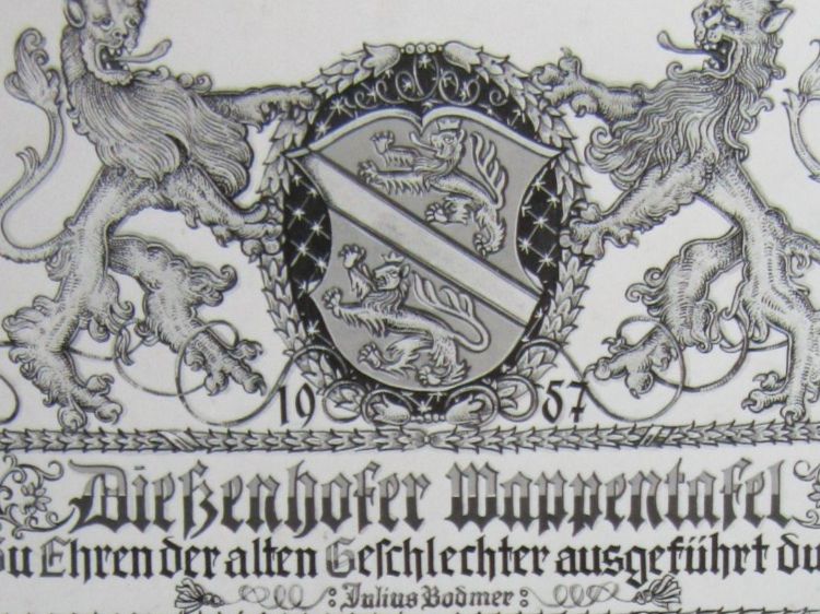 DIESSENHOFER WAPPEN-TAFEL 1957 AEPLI BIS ZULAUF TG AK (Gebraucht) in ...