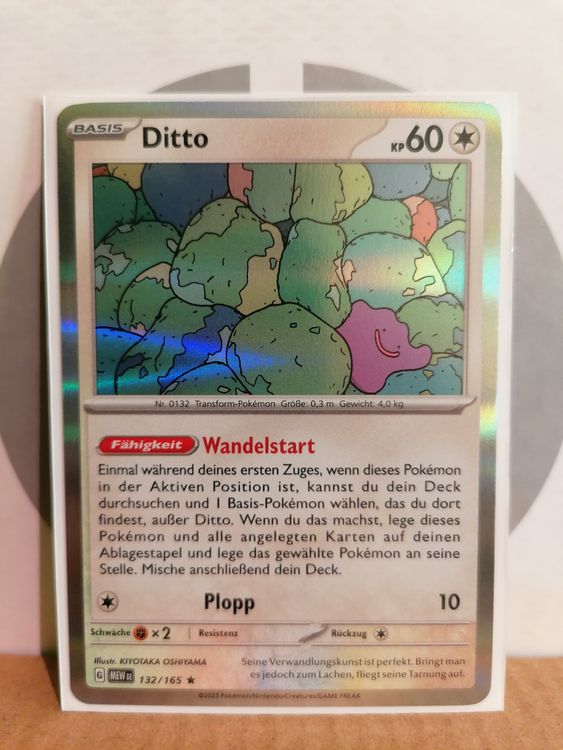 DITTO HOLO 151 POKEMON KARTE 132/165 | Kaufen auf Ricardo