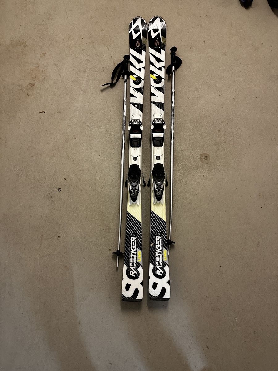 Ski Völkl Racetiger SC UVO 170 cm mit Stöcke (Gebraucht) in Gattikon ...
