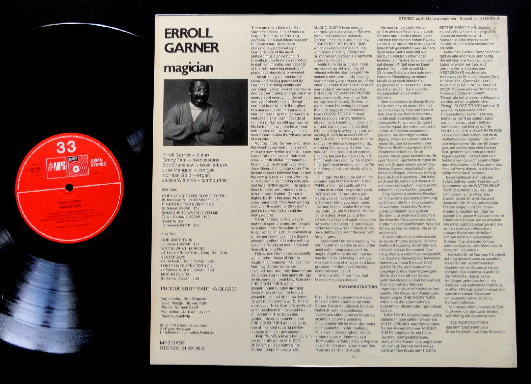 LP ERROLL GARNER magician MPS BASF 2129195 JAZZ 1974 (Gebraucht) in Kesswil für CHF 10 – nur ...