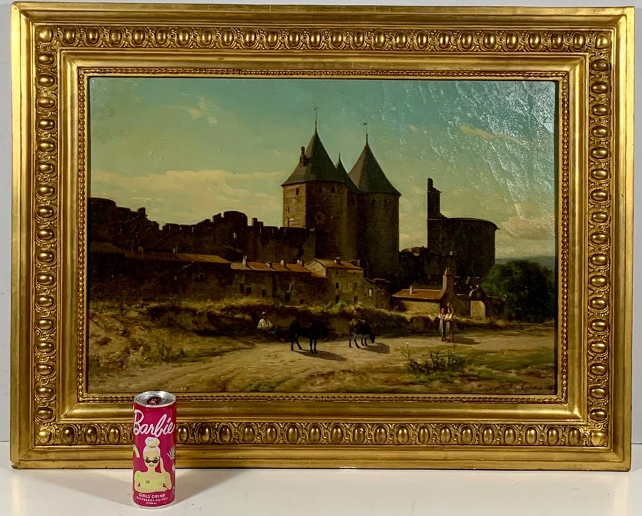 H. Andrien 1873 Antikes Gemälde Dorfszene (Gebraucht) in Root für CHF ...