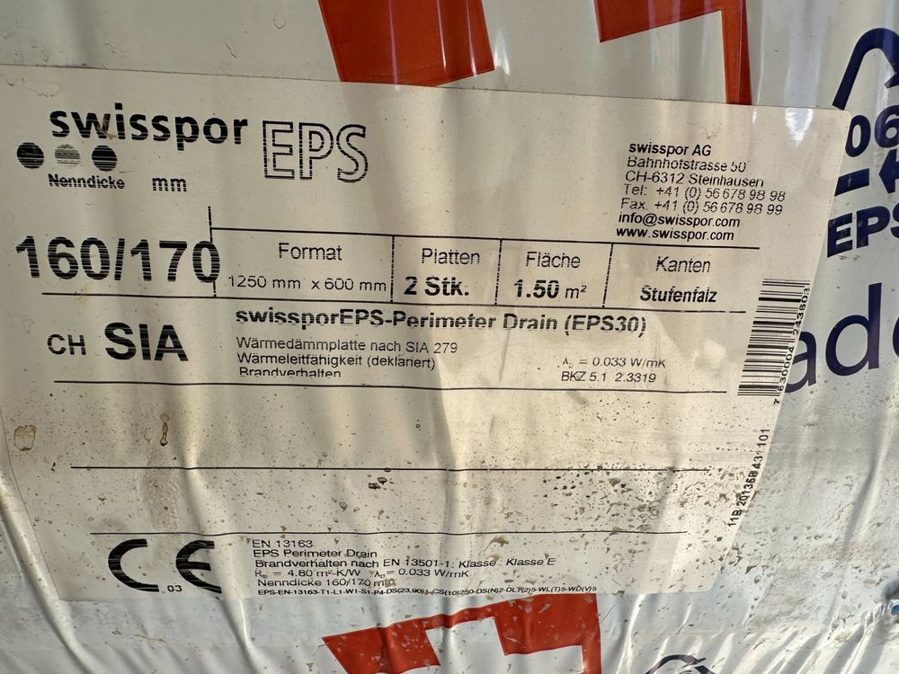 Perimeter - Drain, Isolation, EPS, Swisspor, Wärmedämmplatte | Acheter ...